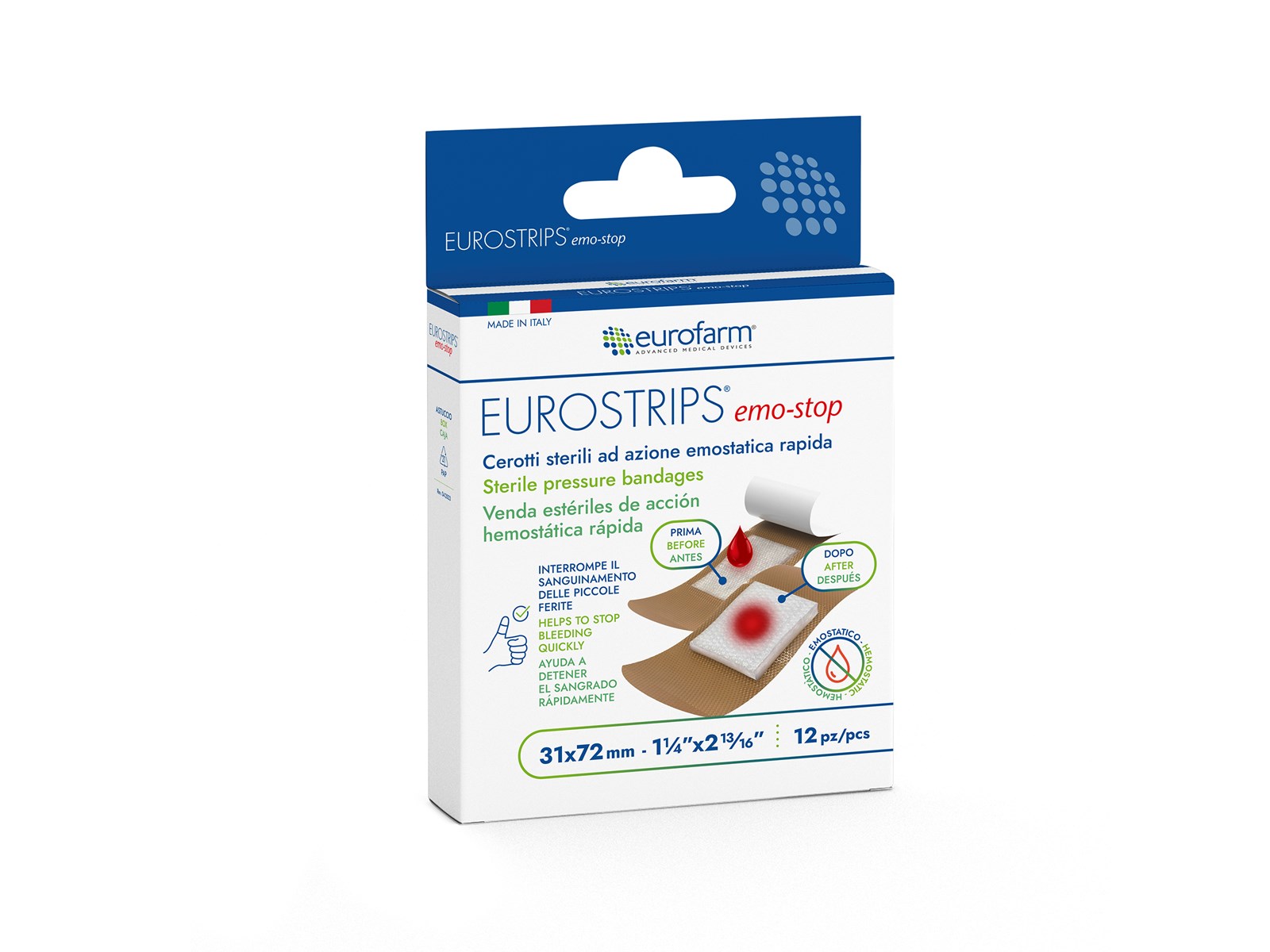 EUROSTRIPS EMO-STOP, a12 Dimenzije 31x72mm - BAUERFEIND.HR - BAUERFEIND